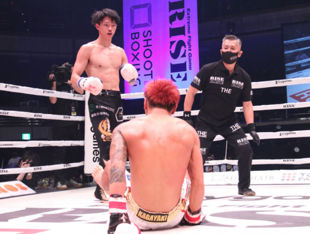 【RISE＆SB】笠原友希が”流血”の石月祐作を完封、的確パンチで2度ダウン奪取 - eFight【イーファイト】格闘技情報を毎日配信！