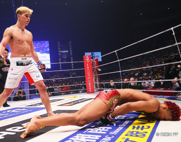 【RIZIN】壮絶な“KO負け”のベイノア、”失神した顔”写真アップしファンに無事を報告 - eFight【イーファイト】格闘技情報を毎日配信！