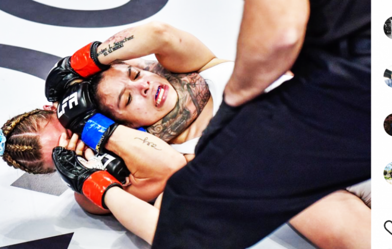 タップ拒みパンチで抵抗も女子選手が失神！“ガッチリ極まったチョーク“に我慢も一本負け=LFA - eFight【イーファイト】格闘技情報を毎日配信！