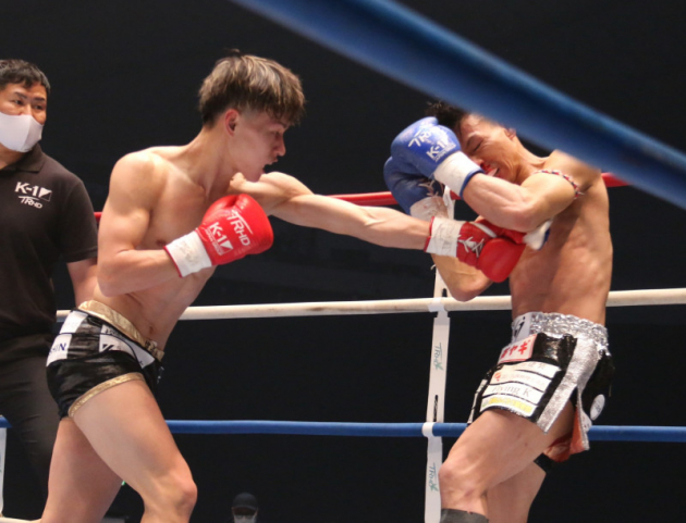 【K-1】愛瑠斗、光佑に左ストレートでKO勝利 - eFight【イーファイト】格闘技情報を毎日配信！