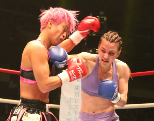 【K-1】女王KANA、トルコ世界三冠王をKO撃破でV2成功！世界最強メクセンとの対戦実現を約束 - eFight【イーファイト】格闘技情報を毎日配信！