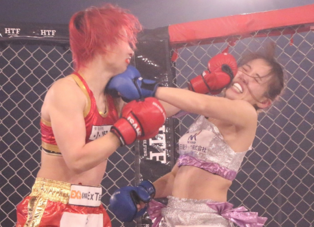 【BreakingDown】土木ネキ、”空手美女”原田の顔を跳ね上げ勝利、ヒザに苦戦もプロの意地見せる - eFight【イーファイト】格闘技情報を毎日配信！