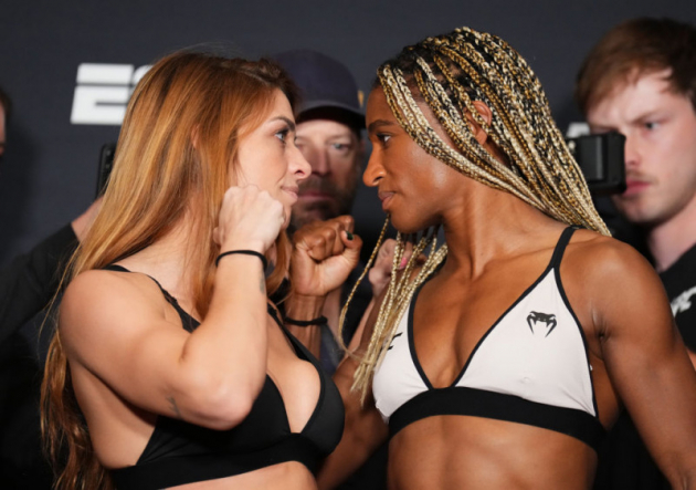 柔術美女ダーン、ムキムキのマッスルポーズで計量パス！打撃手ヒルと激突=5.21 - eFight【イーファイト】格闘技情報を毎日配信！