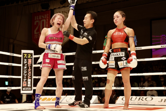 【RISE】最強のキャバ嬢、ハイキックでダウン奪う快勝！元キック女王に勝利 - eFight【イーファイト】格闘技情報を毎日配信！
