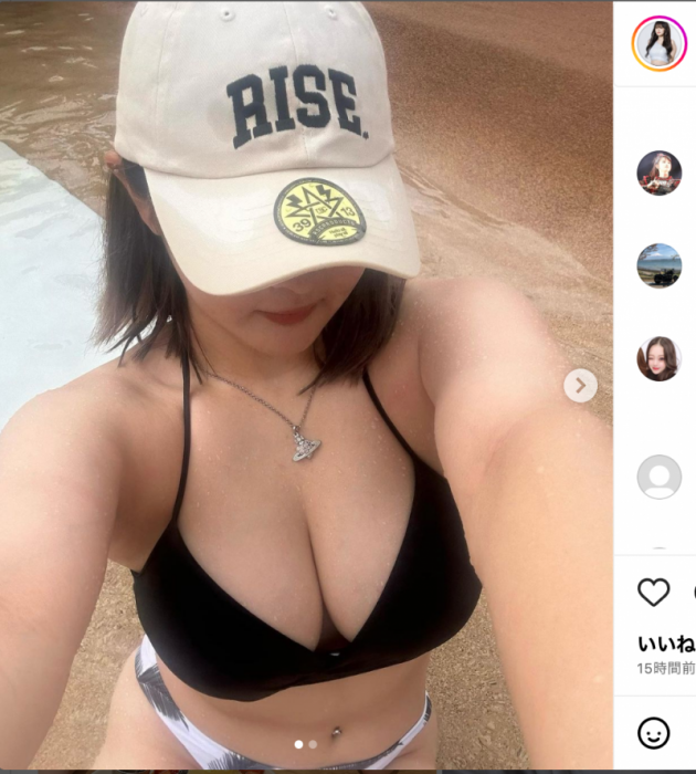 【RISE】グラビアで話題の“8頭身美女”AKARI、再びボディ披露にネット騒然「ナイスバディ」 - eFight【イーファイト】格闘技情報を毎日配信！