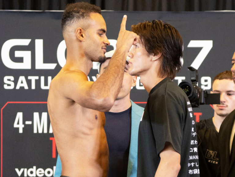 海人、計量パスで王者ベスタティとバチバチの睨み合い！GLORYベルト奪取なるか=8.20 - eFight【イーファイト】格闘技情報を毎日配信！