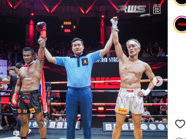 【RWS】ブアカーオvs城戸康裕のレジェンド対決、まさかのノーコンテスト！城戸がバッティングで大流血 - eFight【イーファイト】格闘技情報を毎日配信！