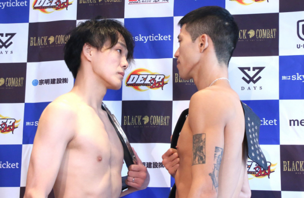 DEEP王者とBLACK COMBAT精鋭が“バチバチ”一触即発！ 石司晃一が突き飛ばされる場面も＝前日計量 - eFight【イーファイト】格闘技情報を毎日配信！