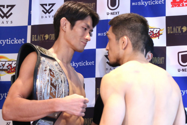 DEEP王者とBLACK COMBAT精鋭が“バチバチ”一触即発！ 石司晃一が突き飛ばされる場面も＝前日計量 - eFight【イーファイト】格闘技情報を毎日配信！