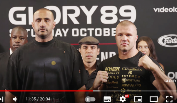 【GLORY】元K-1王者バダ・ハリ、復帰戦で計量パス、エストニア強豪とバチバチ睨み合い=10.8 - eFight【イーファイト】格闘技情報を毎日配信！