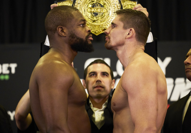 【GLORY】絶対王者ヴァーホーベンが強靭ボディで計量パス、オサロとバチバチ睨み合い！=ヘビー級王座統一戦 - eFight【イーファイト】格闘技情報を毎日配信！