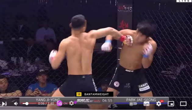 朝倉海の”幻の対戦相手”ヤン・ジヨンが8秒KO勝利！相手はぐったり失神=ROAD FC - eFight【イーファイト】格闘技情報を毎日配信！