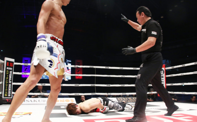 【RISE】無敗SB王者・山田虎矢太が“担架送り”の衝撃KO負け！大森隆之介のバックブローで失神 - eFight【イーファイト】格闘技情報を毎日配信！