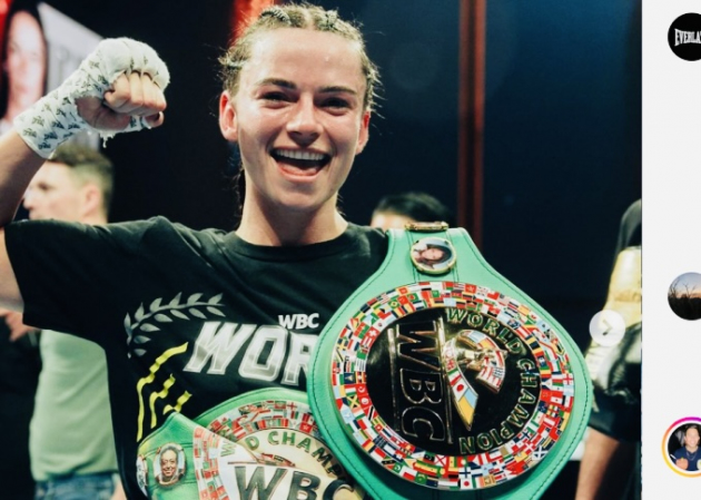 ”美女ボクサー”ニコルソン、WBC女子フェザー級新王者に！セラノとの統一戦アピール - eFight【イーファイト】格闘技情報を毎日配信！