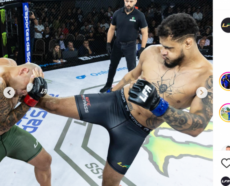 無敗の2m超えヘビー級巨漢ファイター、戦慄ハイキックKO！崩れ落ちた相手に鉄槌連打=LFA - eFight【イーファイト】格闘技情報を毎日配信！