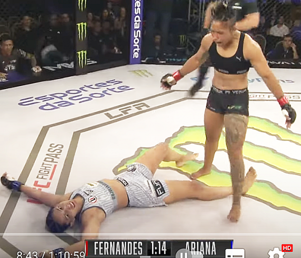 女子選手が“失神”大の字KOの衝撃！アゴを撃ち抜く「モンスターパンチだ」とファン恐怖=LFA - eFight【イーファイト】格闘技情報を毎日配信！