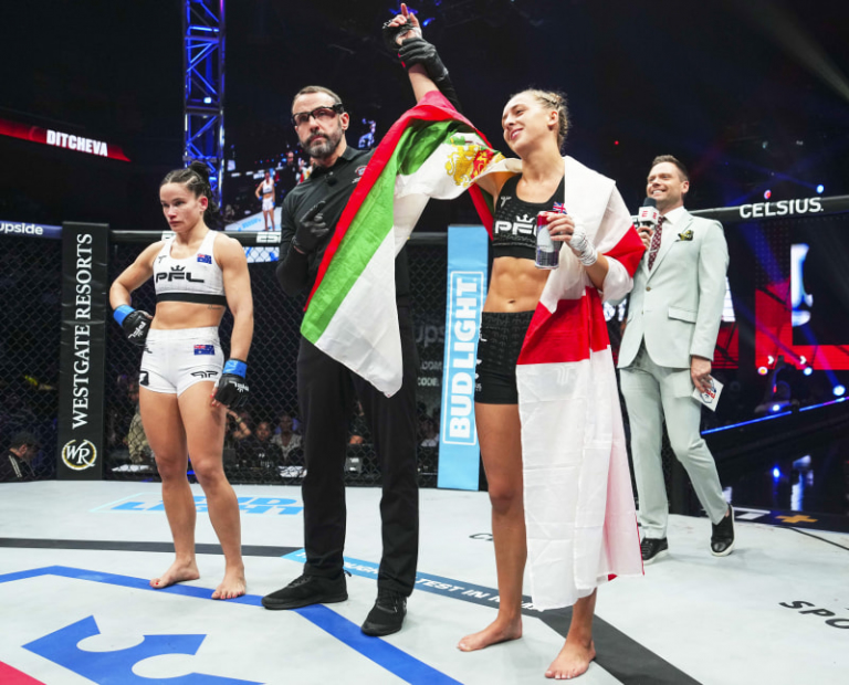 【PFL】無敗の“モデル美女”ディチェバ、悶絶ボディで圧巻KO！リーグ2戦全勝でプレーオフ進出 - eFight【イーファイト】格闘技情報を毎日配信！