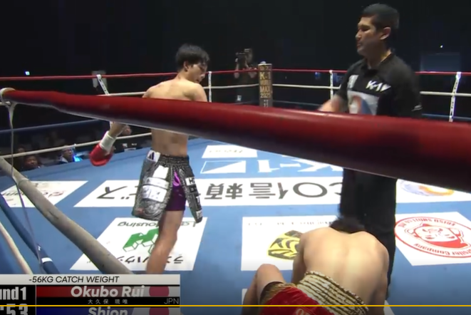 【K-1】大久保琉唯、圧巻初回KO勝ち！スピード、パワーで終始圧倒「年内にチャンピオンに」 - eFight【イーファイト】格闘技情報を毎日配信！